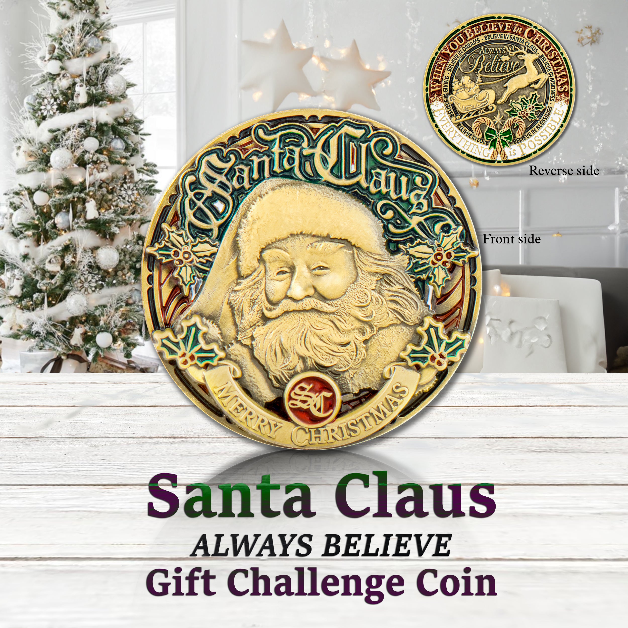 Santa Claus Always Believe Commemorative Coins | Armor Coin