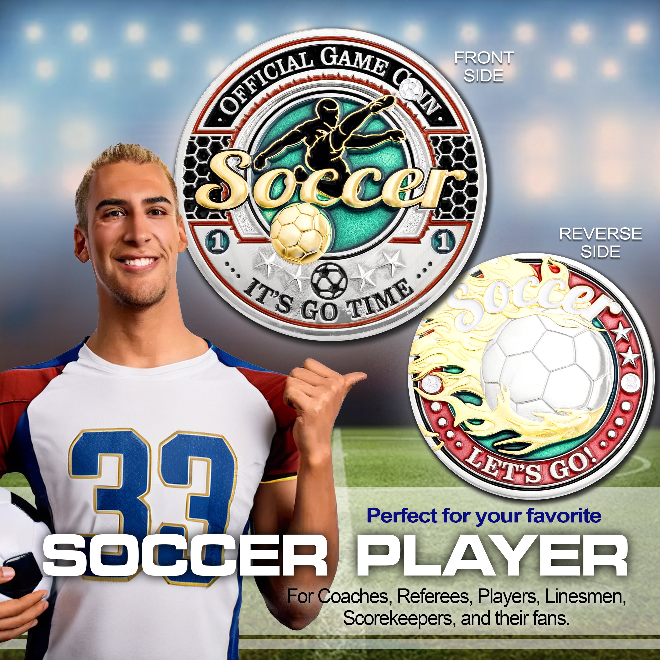Soccer Sports Official Game Commemorative Coin | Armor Coin
