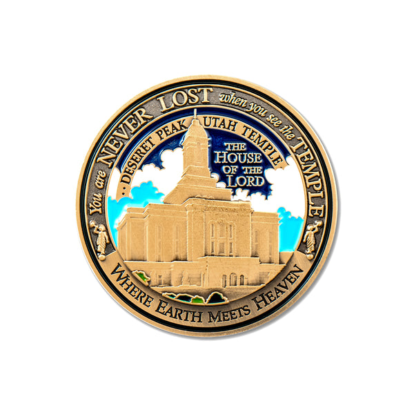 LDS Deseret Peak Temple Medallion | Armor Coin