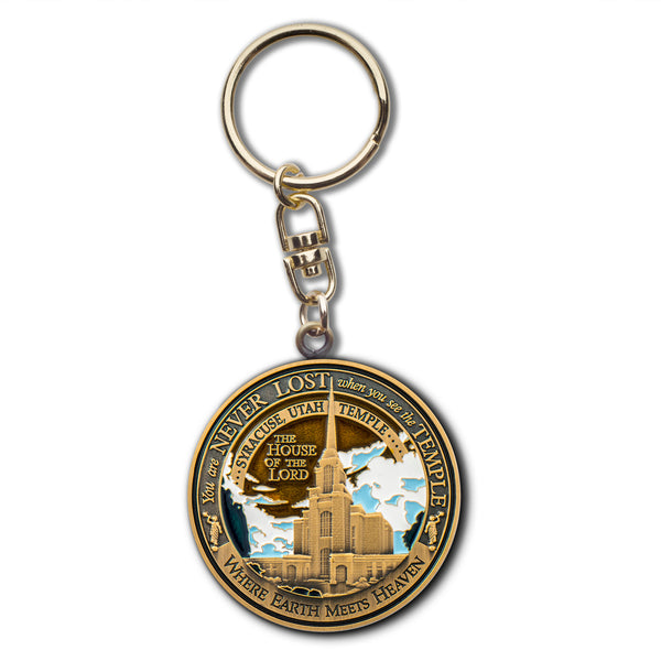 Syracuse Utah LDS Temple key chain | Armor Coin