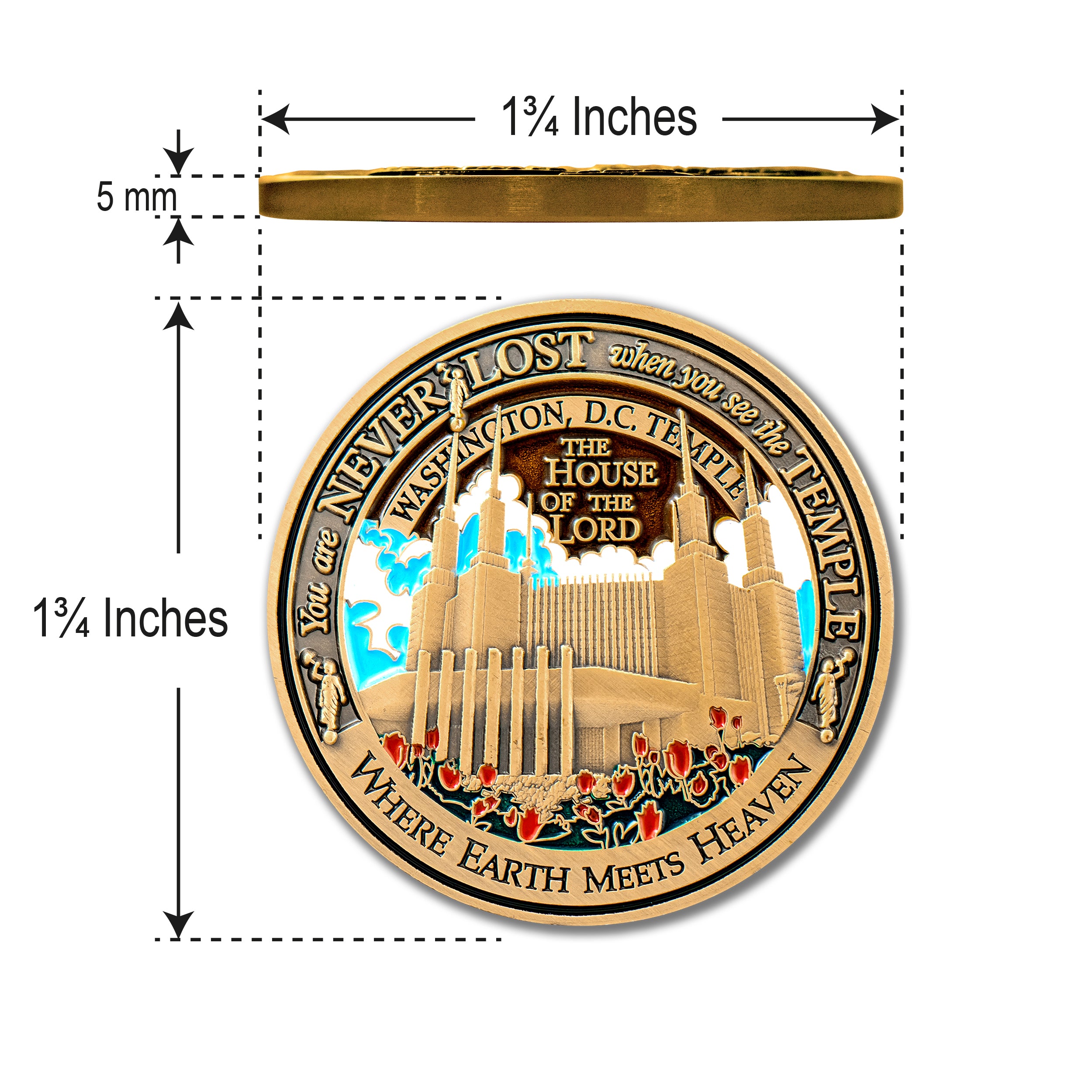 Washington DC LDS Temple Medallion | Armor Coin