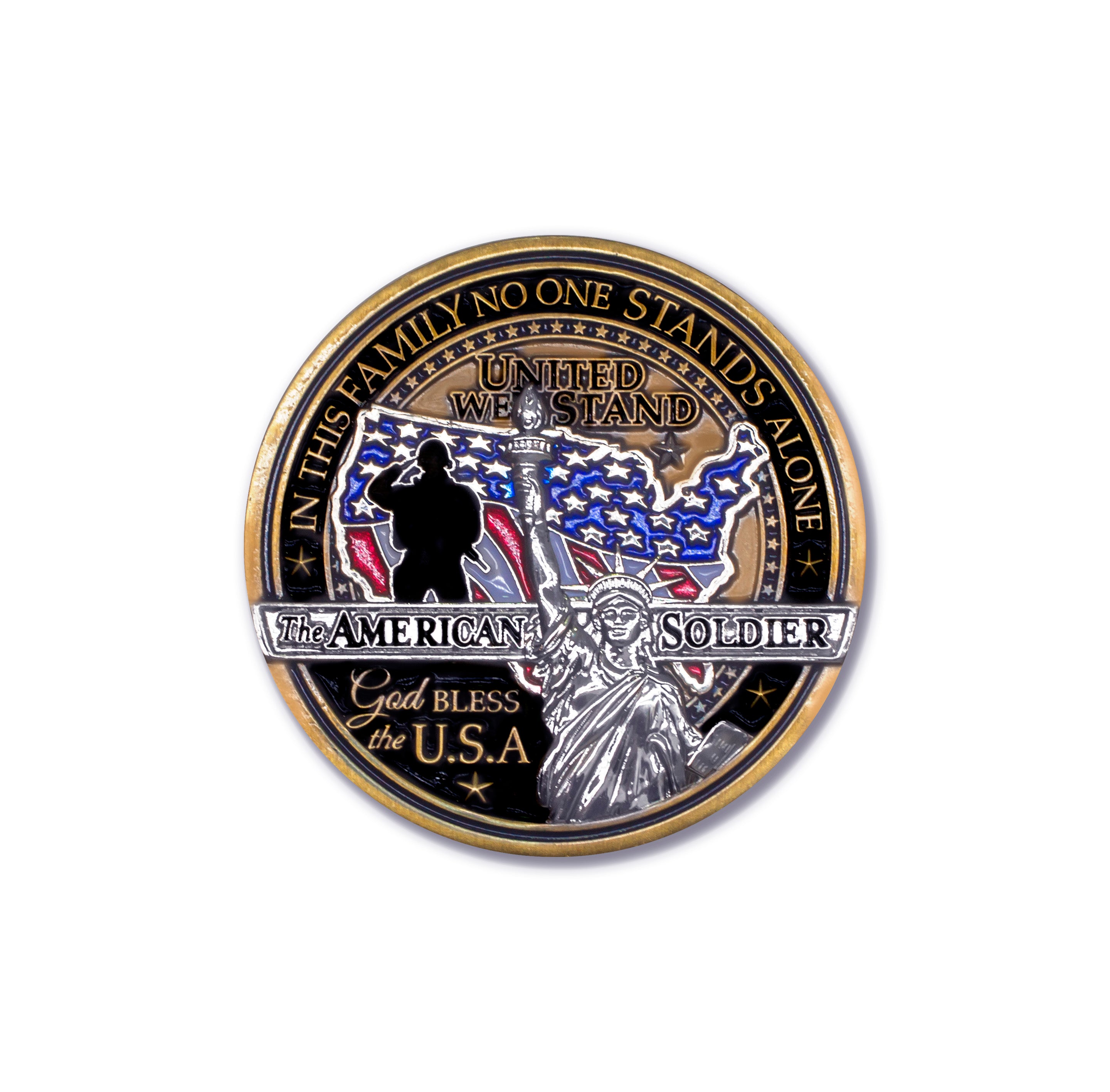 American Soldier / Armed Forces Challenge Coin | Armor Coin