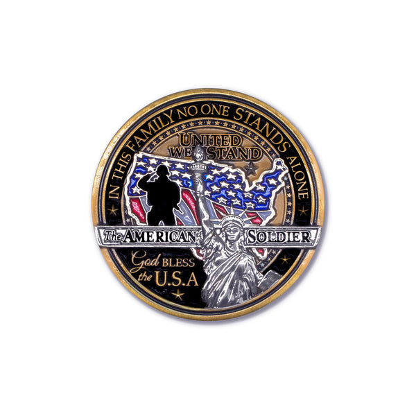 American Soldier / Armed Forces Challenge Coin Deluxe Set | Armor Coin