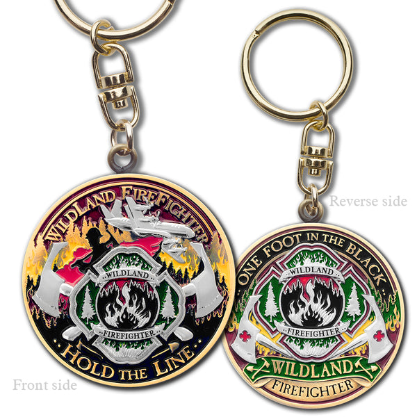 Wildland Fire Fighter Key Chain · FireFighter Hold the Line Keytag ...