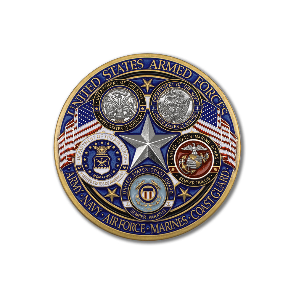 Military Appreciation / Armed Forces Challenge Coin | Armor Coin