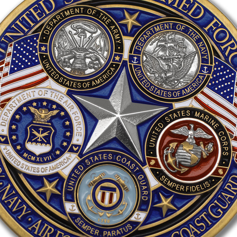 Military Appreciation / Armed Forces Challenge Coin | Armor Coin