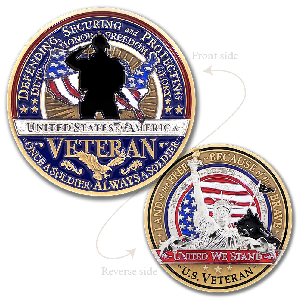 U.S. Military Veterans Challenge Coin | Armor Coin