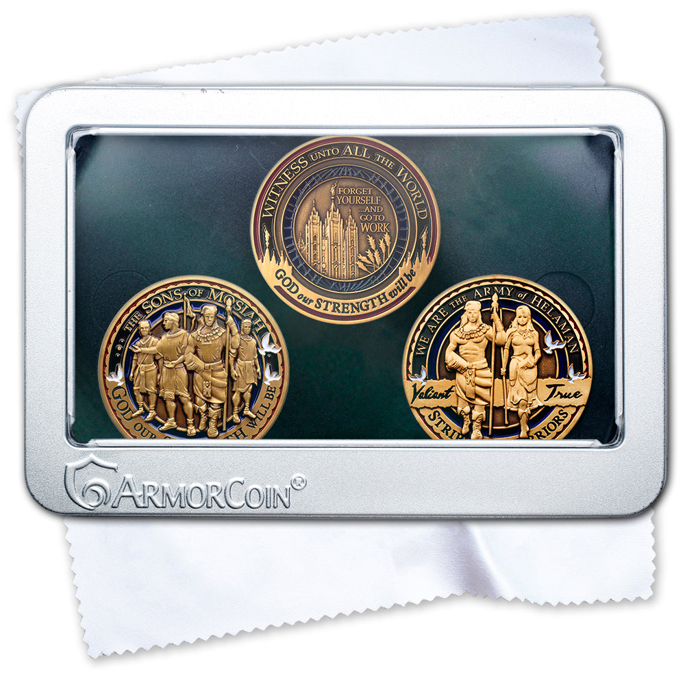 Missionary Medallion AND Sons of Mosiah AND Army of Helaman LDS Coins ...
