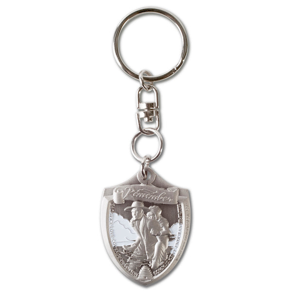 Pioneer Trek Swivel Key Chain - Shield | Armor Coin