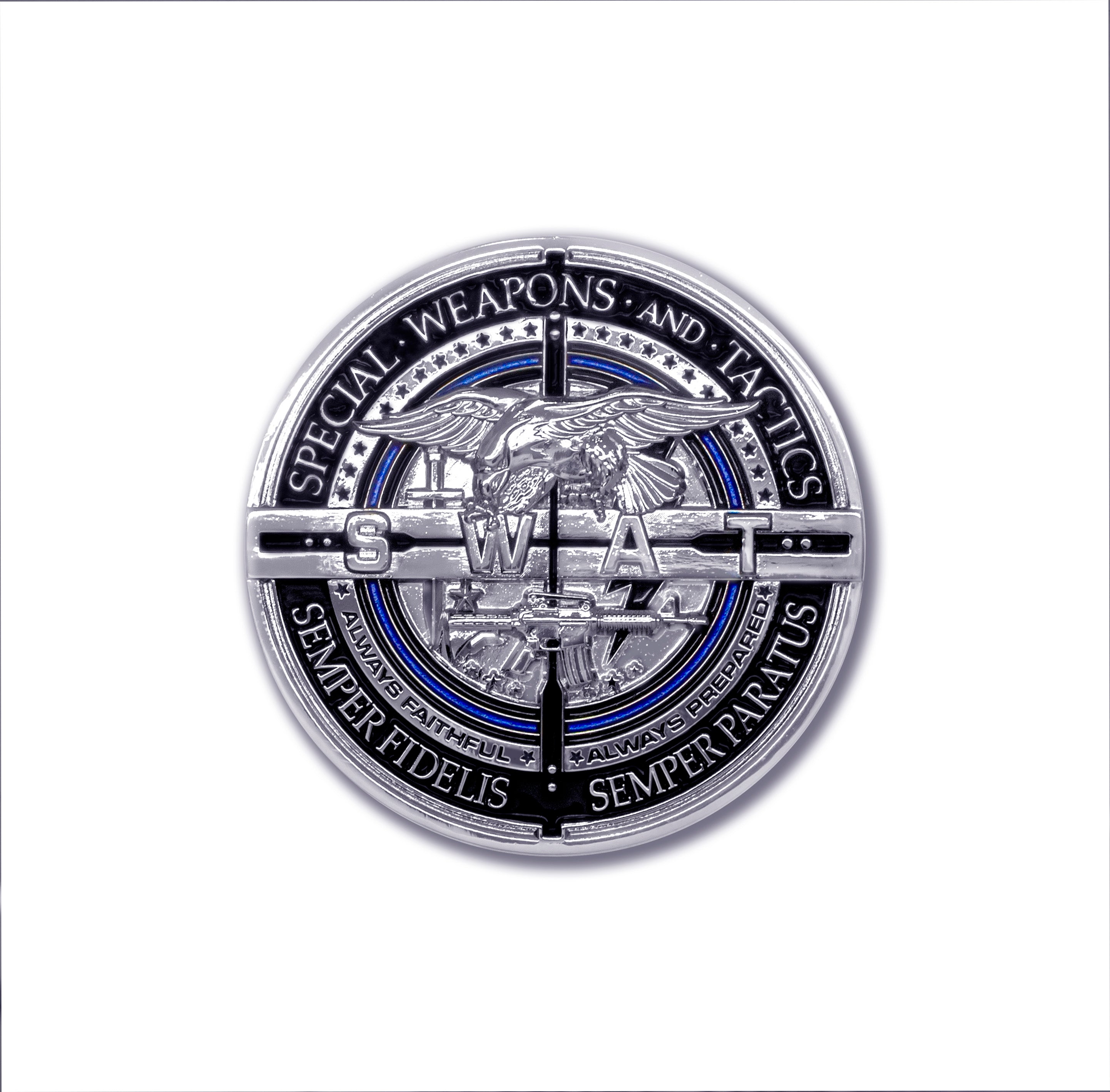 SWAT Challenge Coin in Deluxe Box Set | Armor Coin