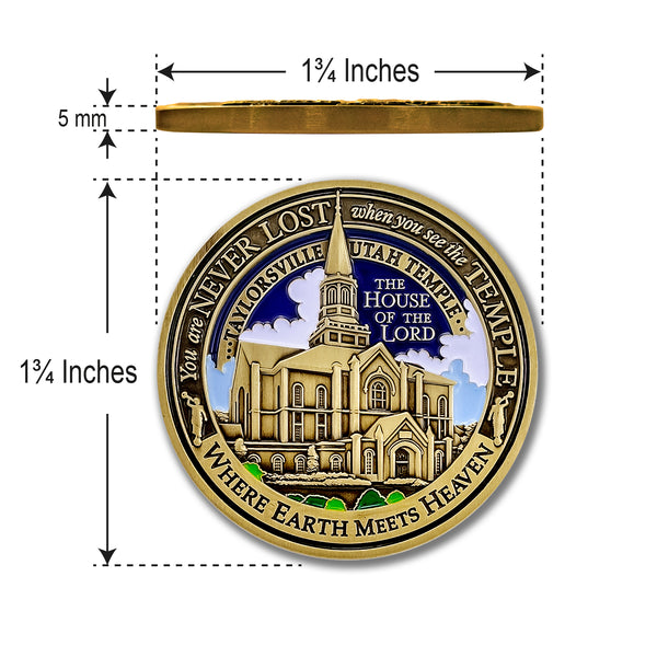 Taylorsville Utah LDS Temple Medallion | Armor Coin