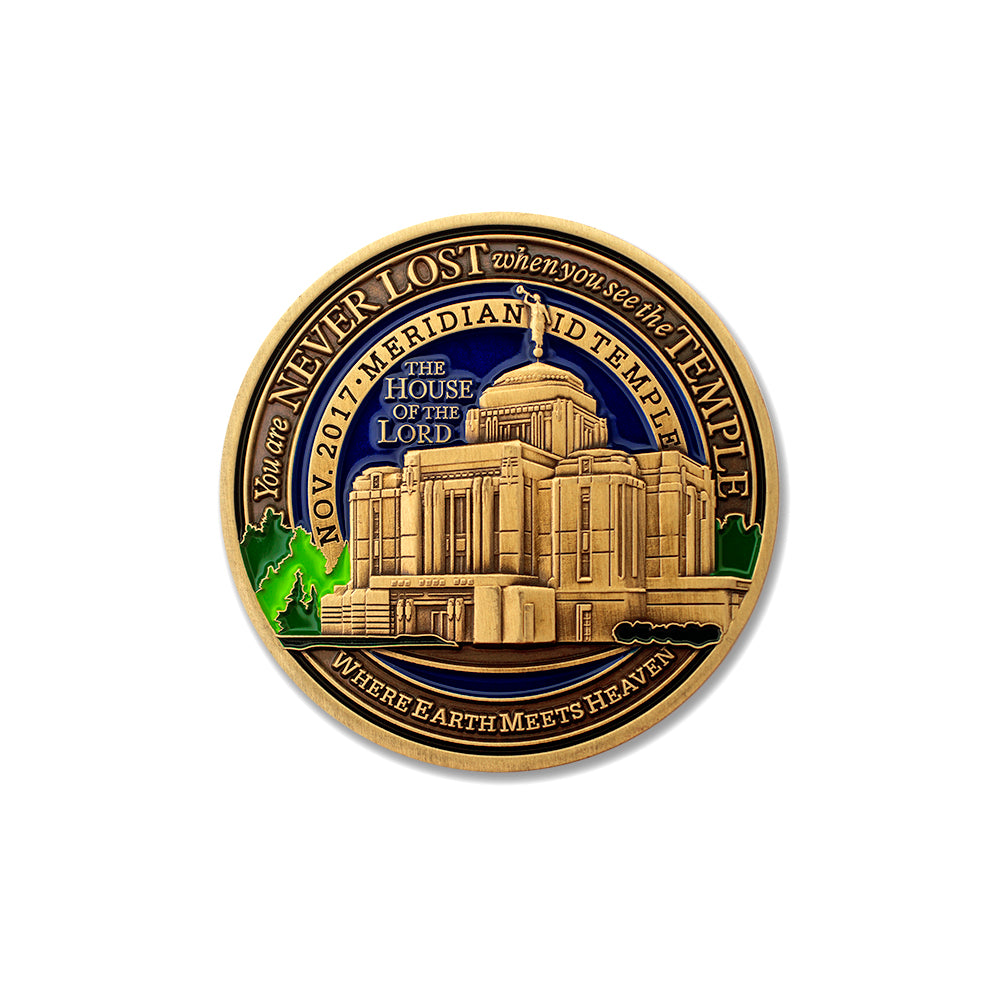 Meridian Idaho LDS Temple Medallions Tin Box set | Armor Coin